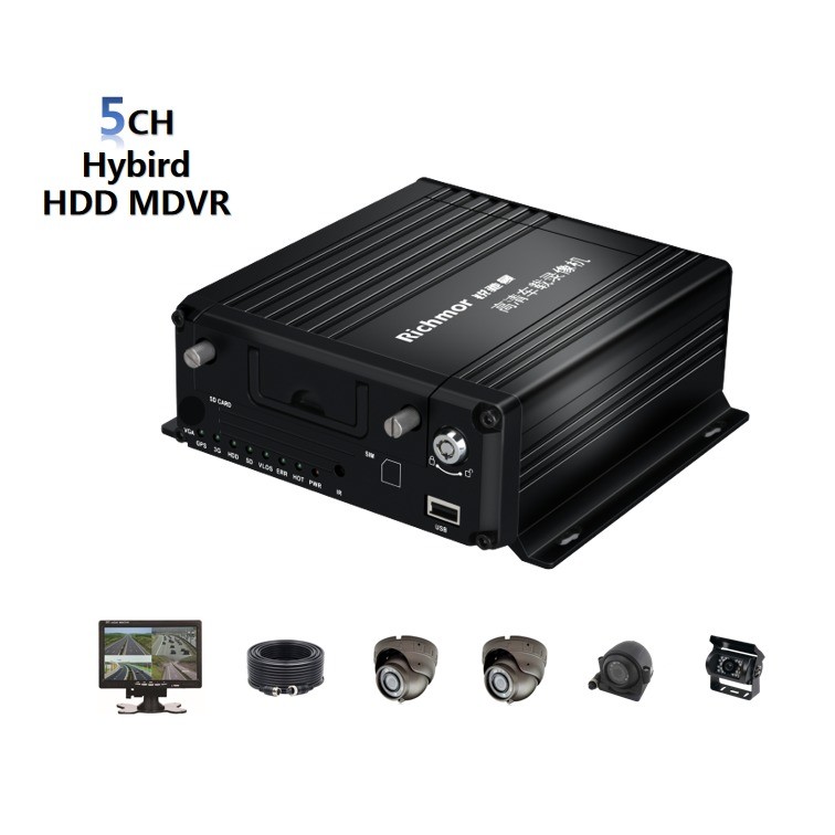 MDVR 4G GPS 512GB SD SSD Car Camera System Support Video Playback