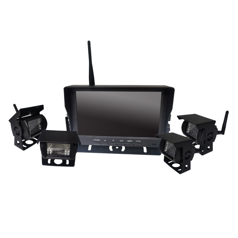 1 2 4 Channel Monitor Display Wireless 7 Inch WIFI Kit With ...